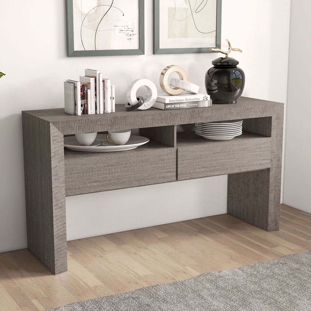 Kevinplus Modern Farmhouse Self-Lockers With Drawers, Coffee-Bar ...