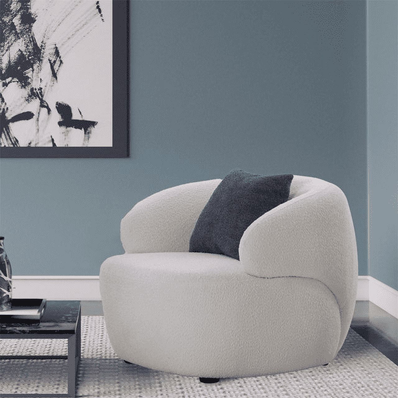 Kevinplus Swivel Barrel Chair Living Room, Single Chair for Small Space ...