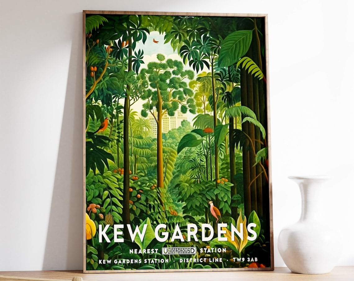 Kew Gardens Floral Print, Botanical Gardens Poster, William Morris ...