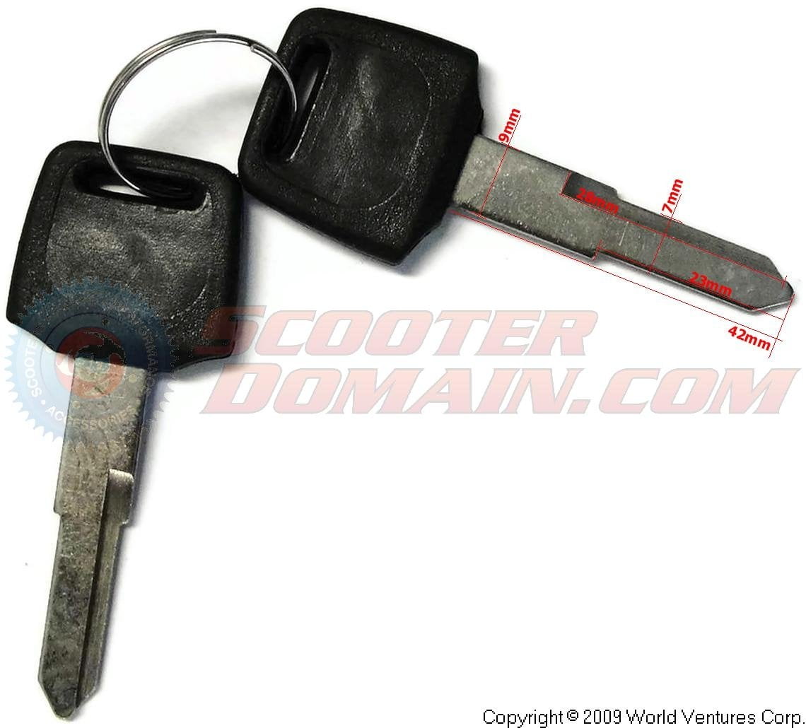 Key - Blank keys for Chinese scooters and pocket bikes - Version 4 for ...