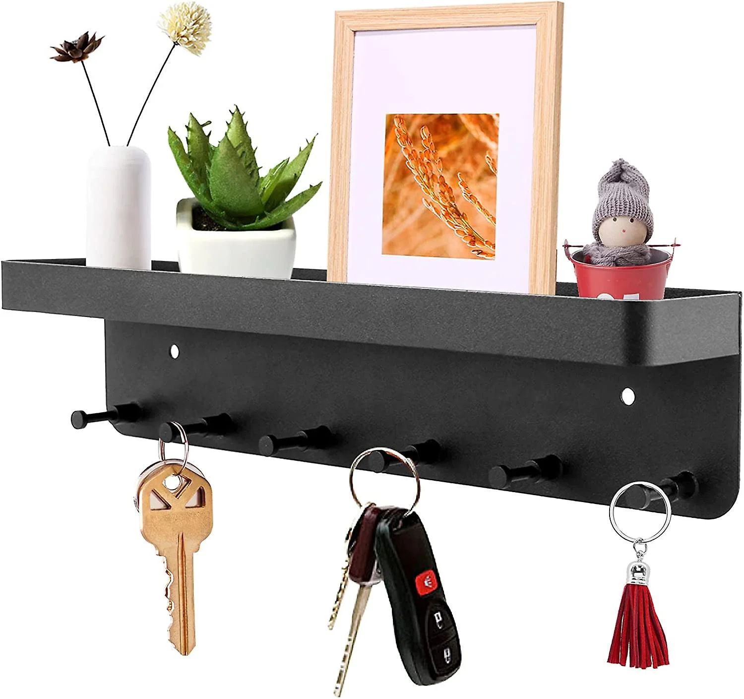 Key Board With Heilwiy Shelf, Key Holder Versatile Key Board With ...