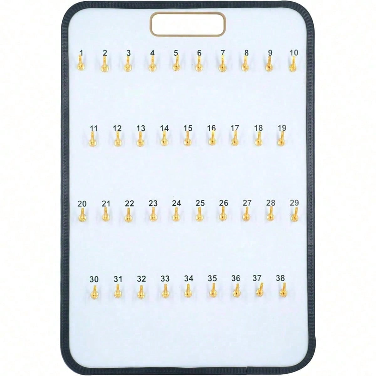 Key Board With Self-Closing Tabs - 38 Hooks - 13 3/4"W x 20"L - Walmart.com