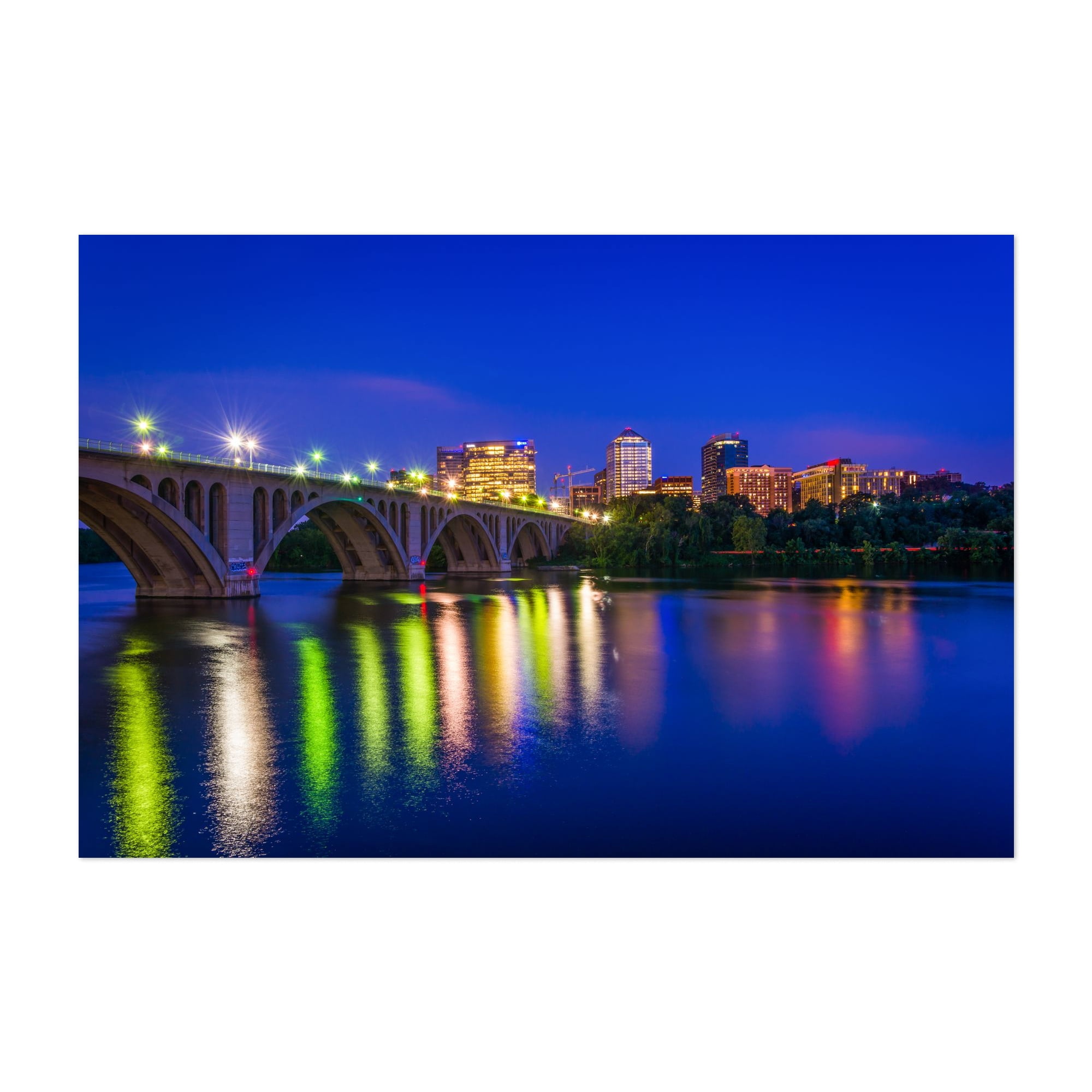 The Key Bridge from Georgetown - Arlington Virginia Photography Bridge ...