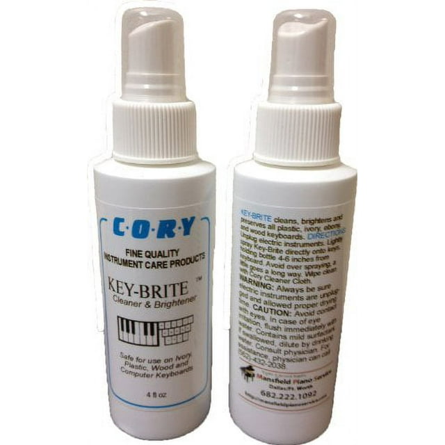 Key-Brite Piano Key Cleaner 4 oz by Cory, Distributed by A Fully ...