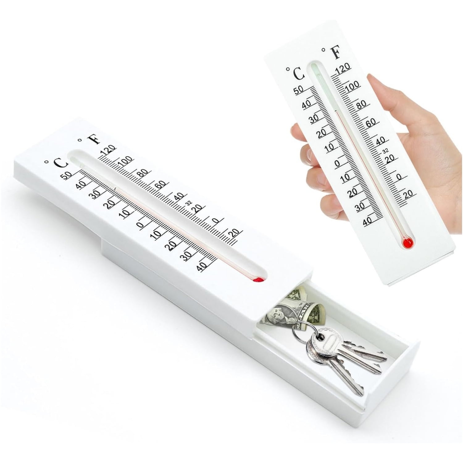 Key Cabinet Outdoor,Waterproof Key Lock Box,Thermometer Container ...