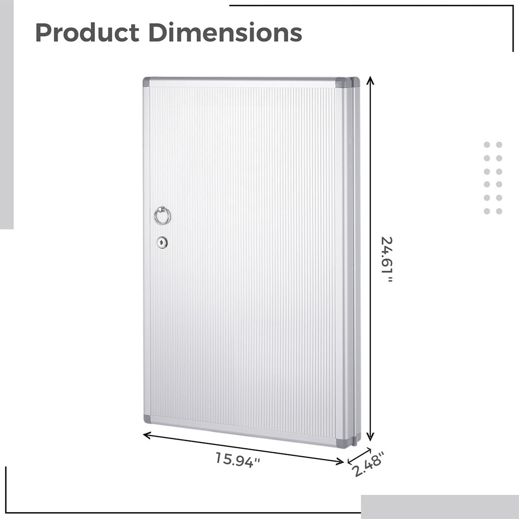 Key Cabinet Wall Mount, Key Organizer Lock Box with 96 Key Tags for 96 ...