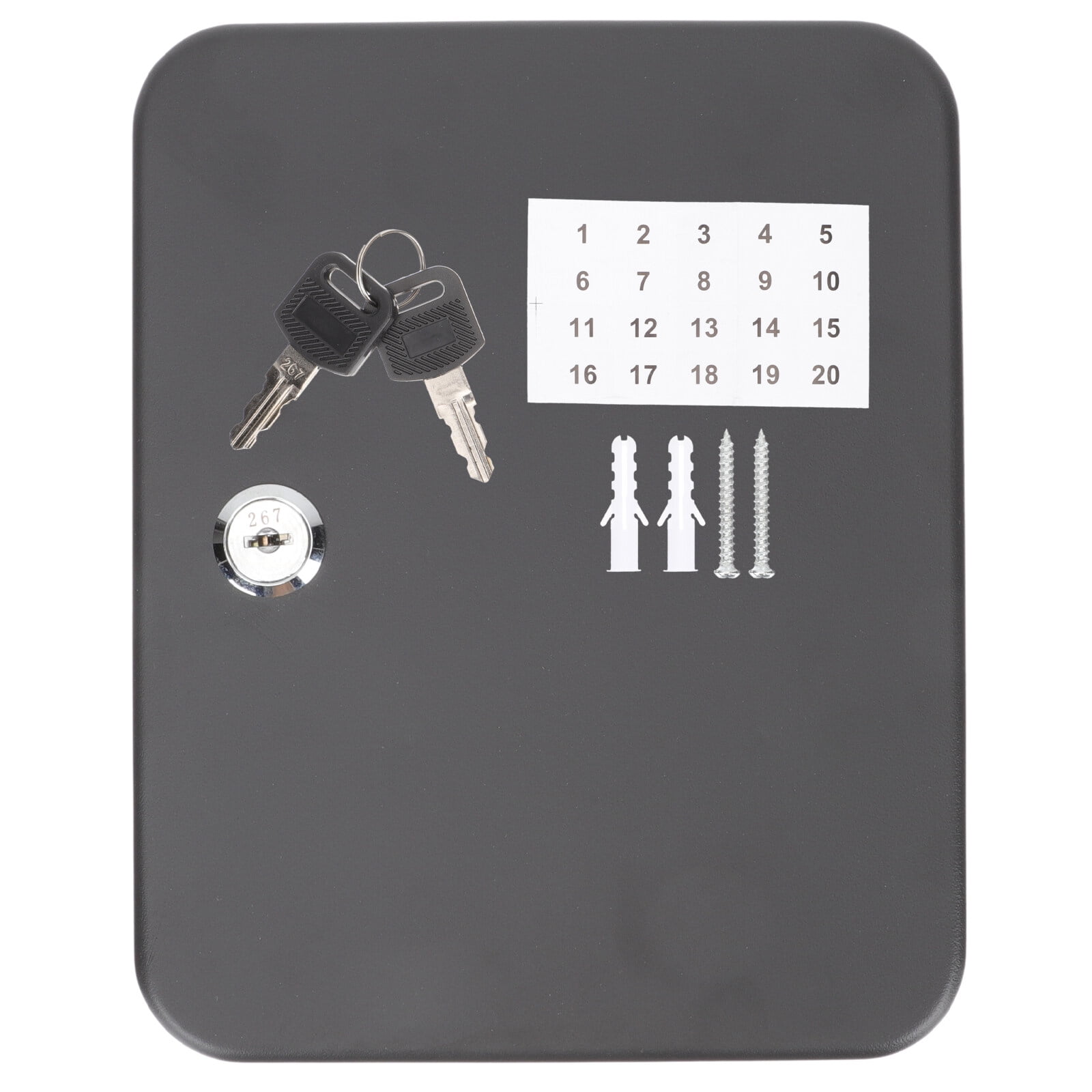 Key Cabinet Wall Mounted Key Case Wall Key Lock Box Key Fob Holder Key ...