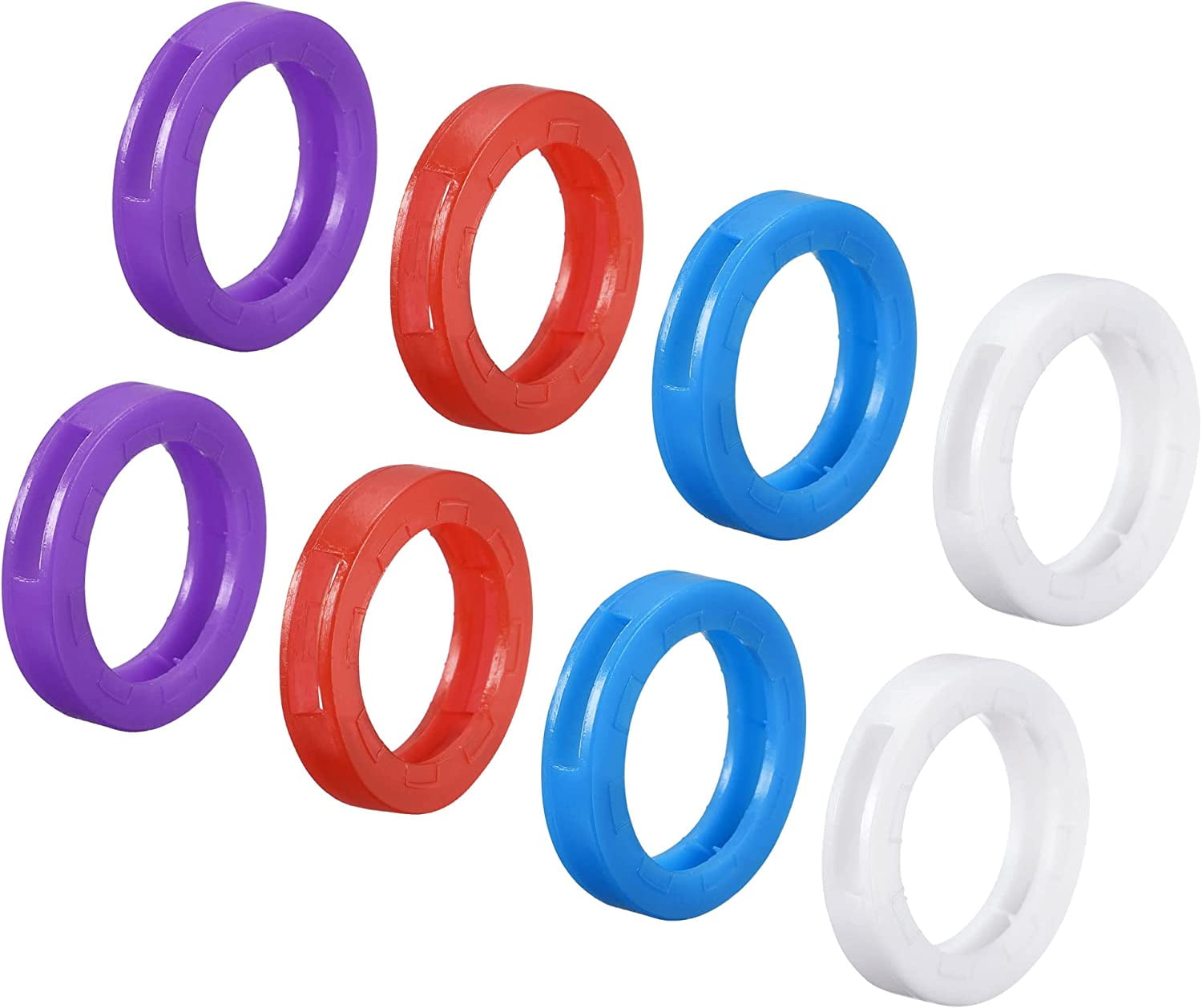 Key Cap Cover Rings, 16Pcs 24mm Keys Identifier Coding Tags Silicone ...