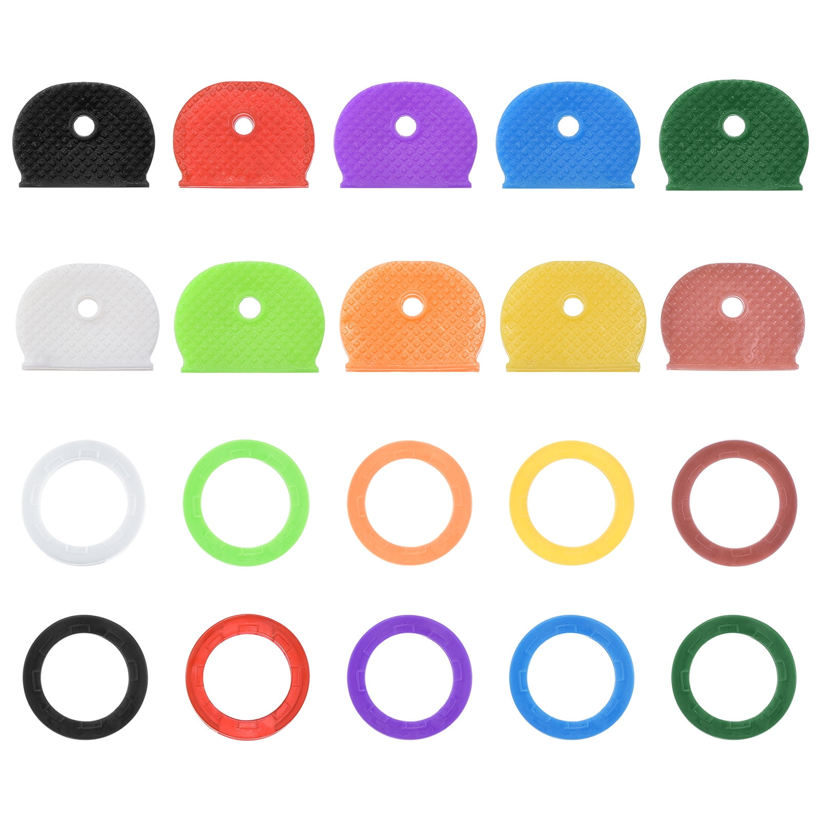 Key Caps Covers Tags Set Keys Ring Coding Identifiers Silicone Case ...