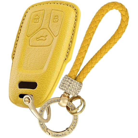 Key Case Holder Protector Keychain for Audi A3 A4 S4 RS4 B9 A5 F5 S5 ...