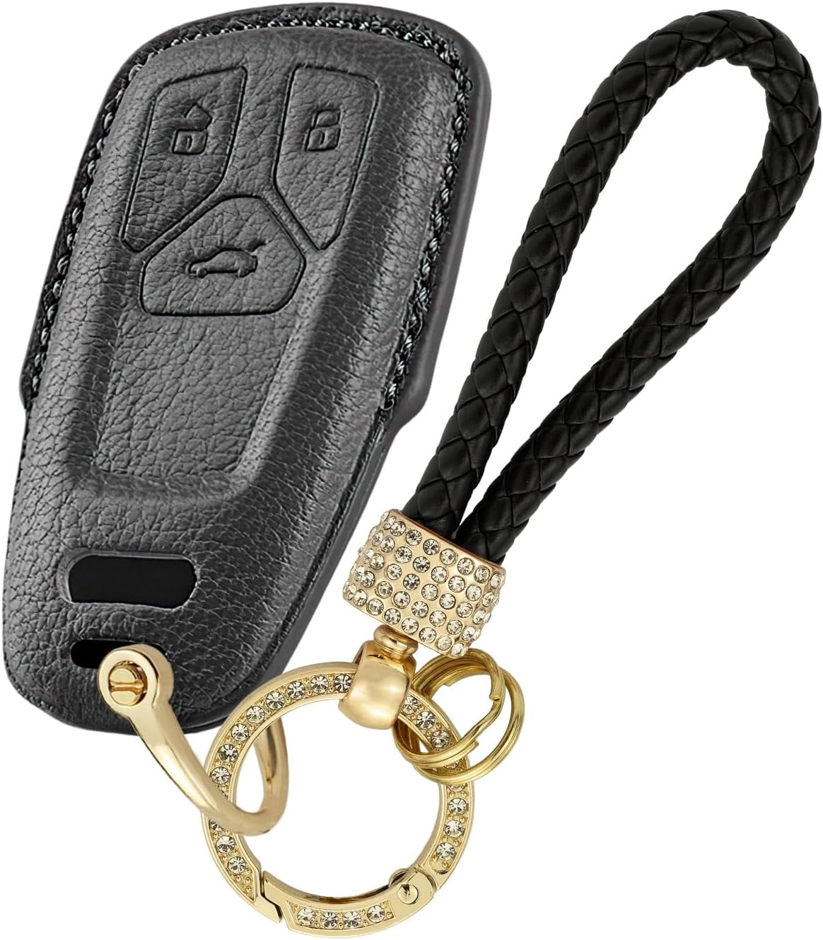 Key Case Holder Protector Keychain for Audi A3 A4 S4 RS4 B9 A5 F5 S5 ...