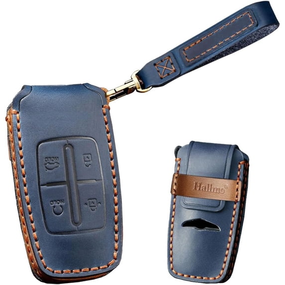 Key Case Holder Protector Keychain for Genesis GV70 G70 G90 Leather ...