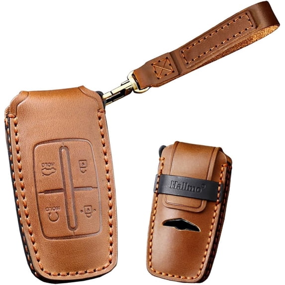 Key Case Holder Protector Keychain for Genesis GV70 G70 G90 Leather ...