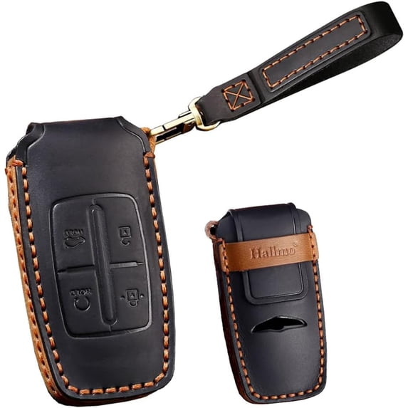 Key Case Holder Protector Keychain for Genesis GV70 G70 G90 Leather ...