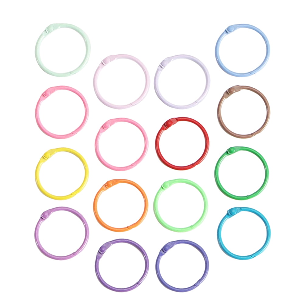 Key Chain 60 Pcs The Student Ring Binder Clips Wear-resistant Bags ...