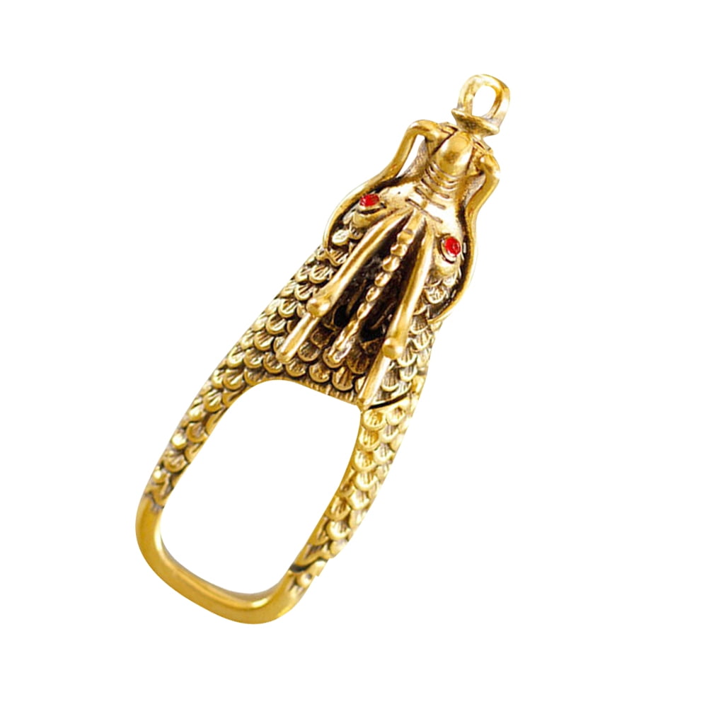 Key Chain Buckle Cute Chains Wrist Holder Keychain Ring Man Golden ...