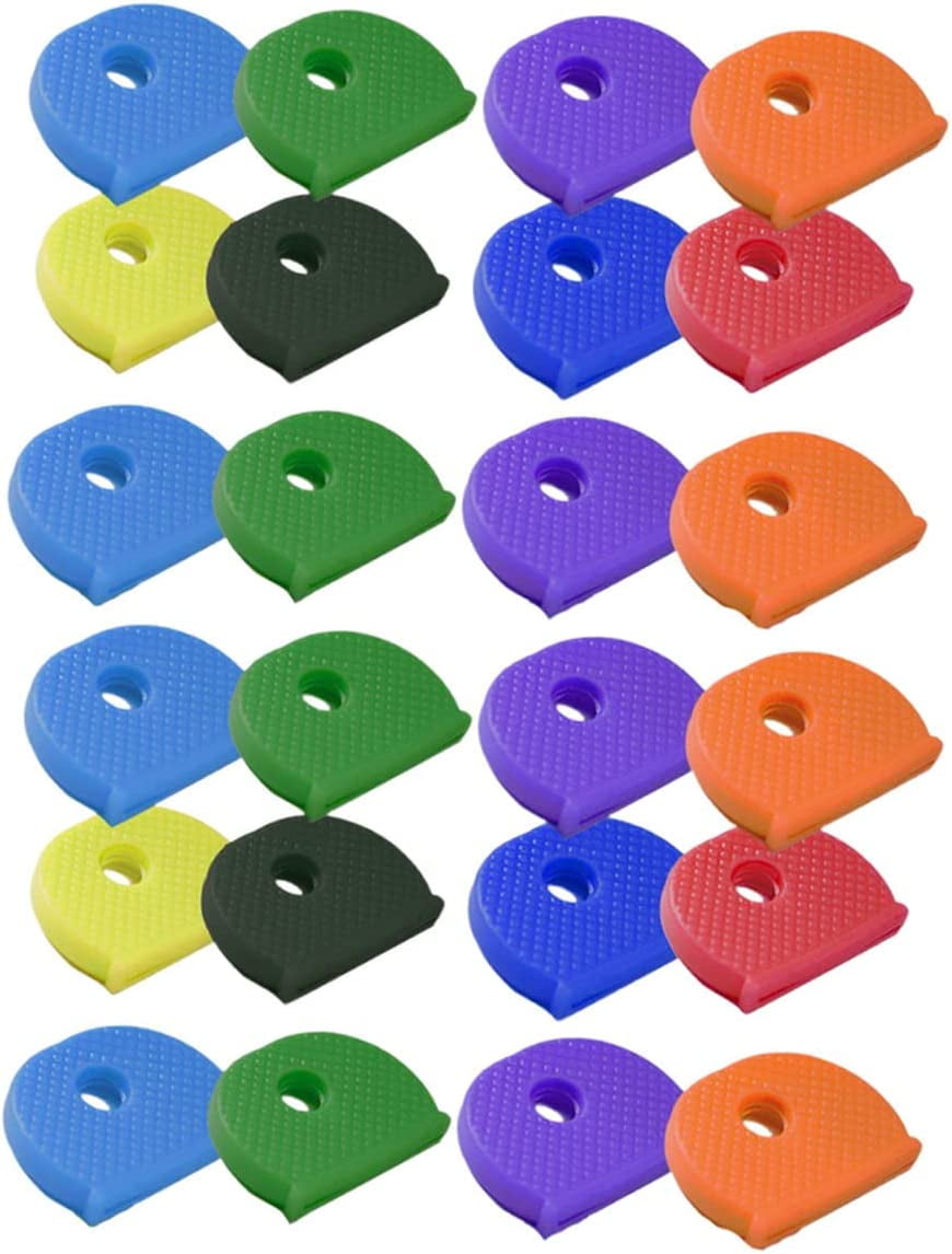 Key Chain Colored Tabs Silicone Key Cover Key Identifier Tag House Keys ...