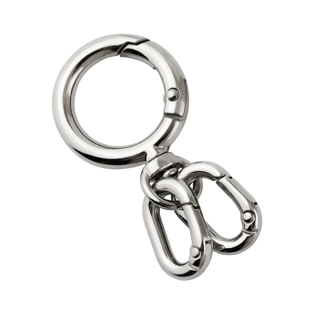 Key Chain Quick Release Spring with 2 Key Rings Heavy Duty Car Keychain ...