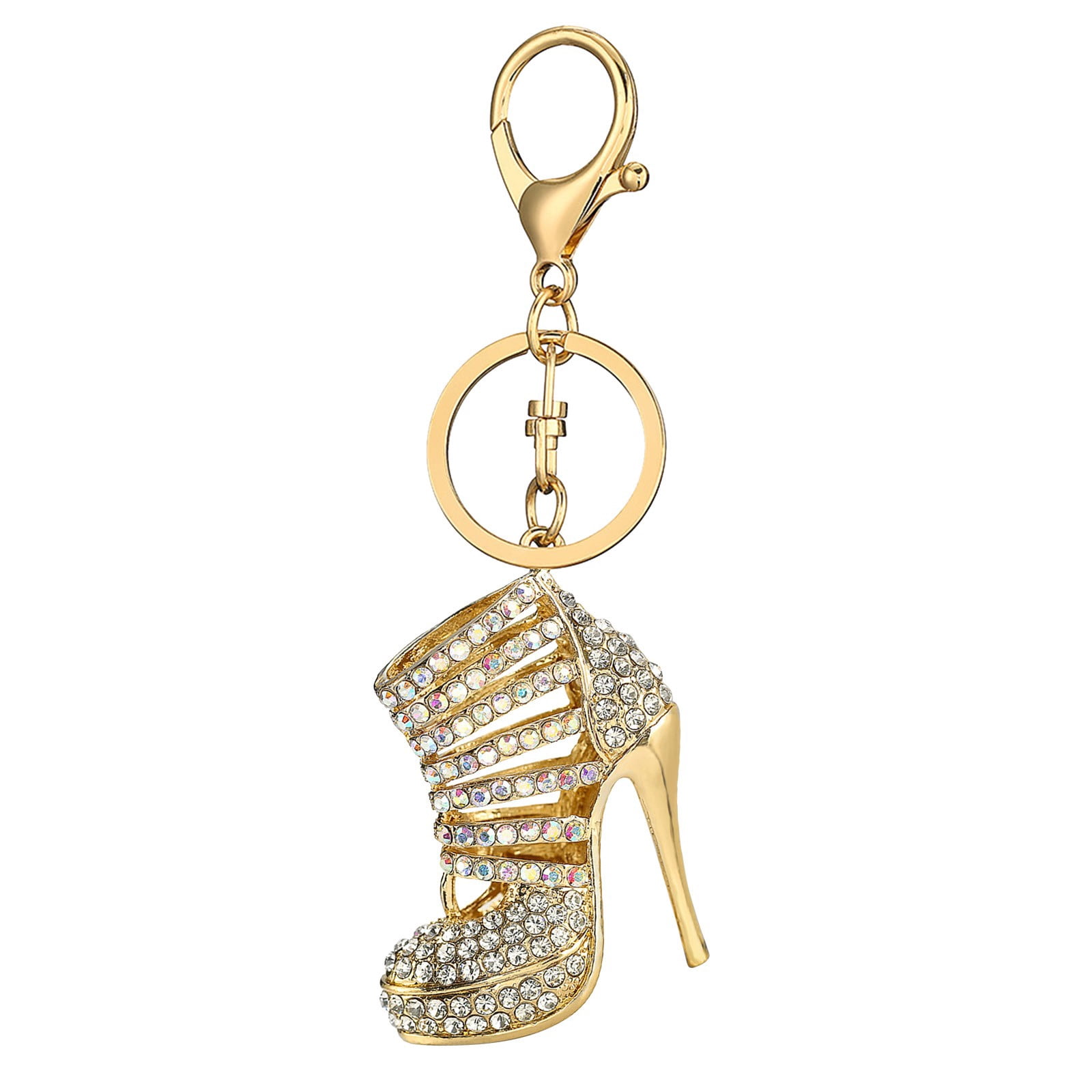 Key Chains Rhinestone Car Purse Pendant ring Crystal Charm Bag Diamond ...