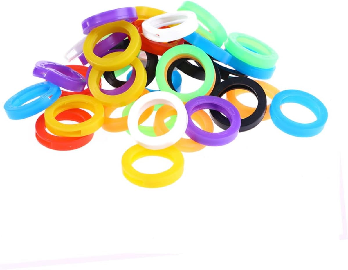 Key Color Covers 12pcs Tags with Labels Identifiers Covers Silicone ...