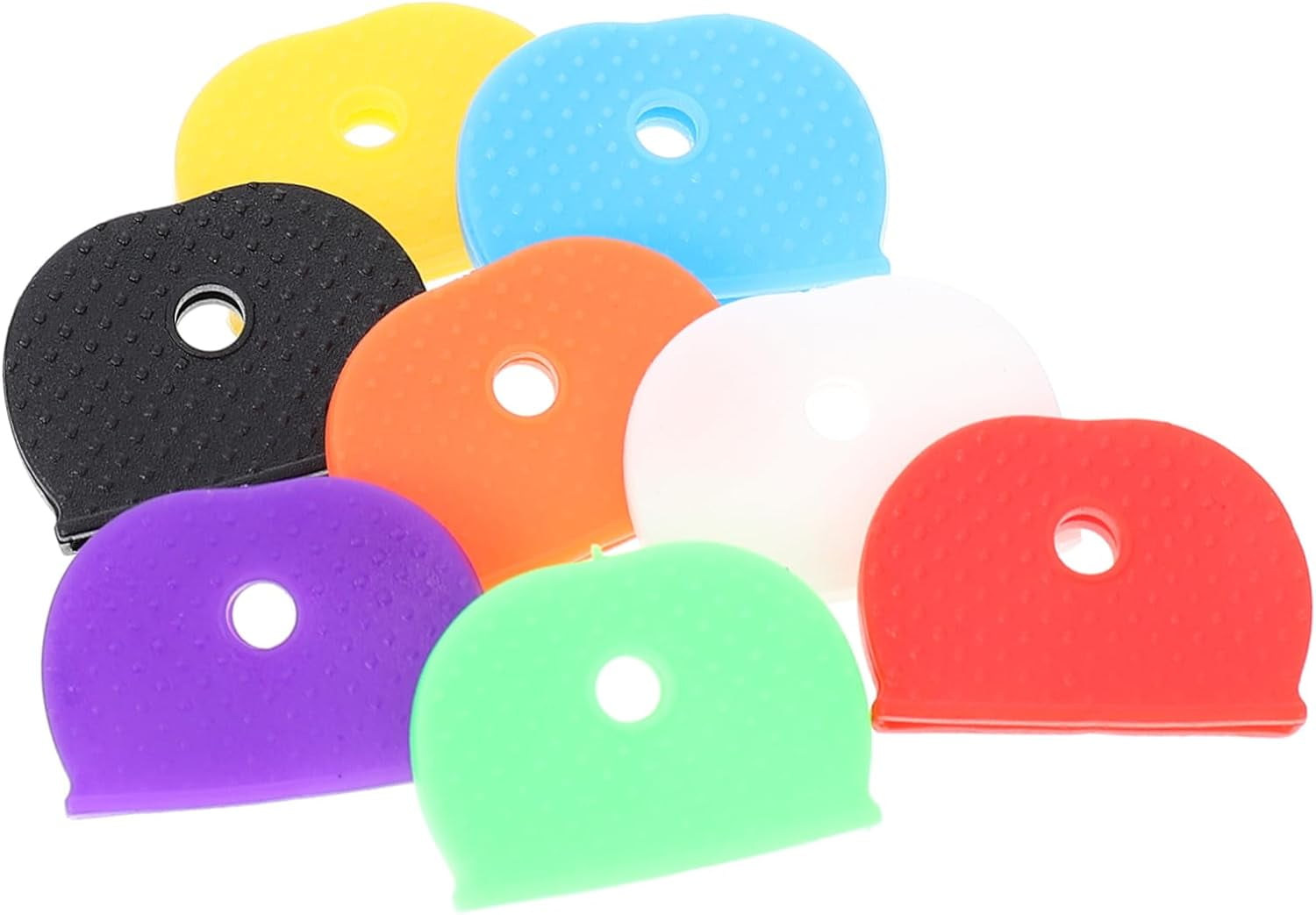 Key Color Covers 64pcs Sleeves Identifier Keys Rings Sleeve Random ...