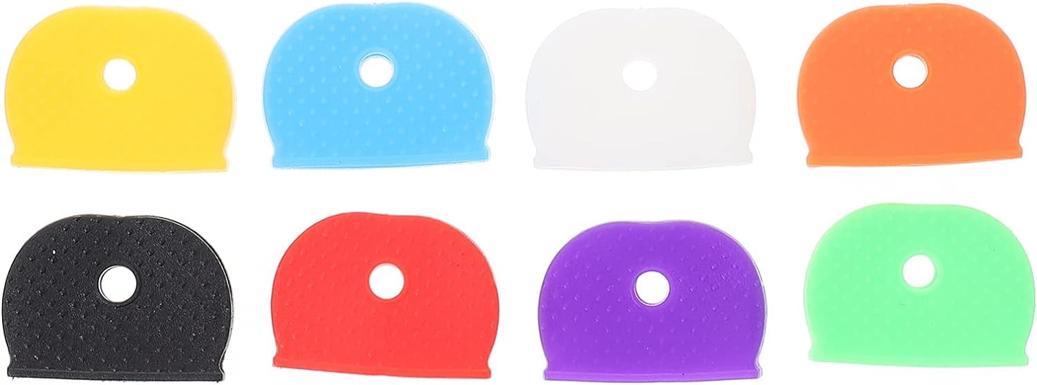 Key Color Covers Car Decor Car Decoration 64pcs Silicone Covers Caps ...