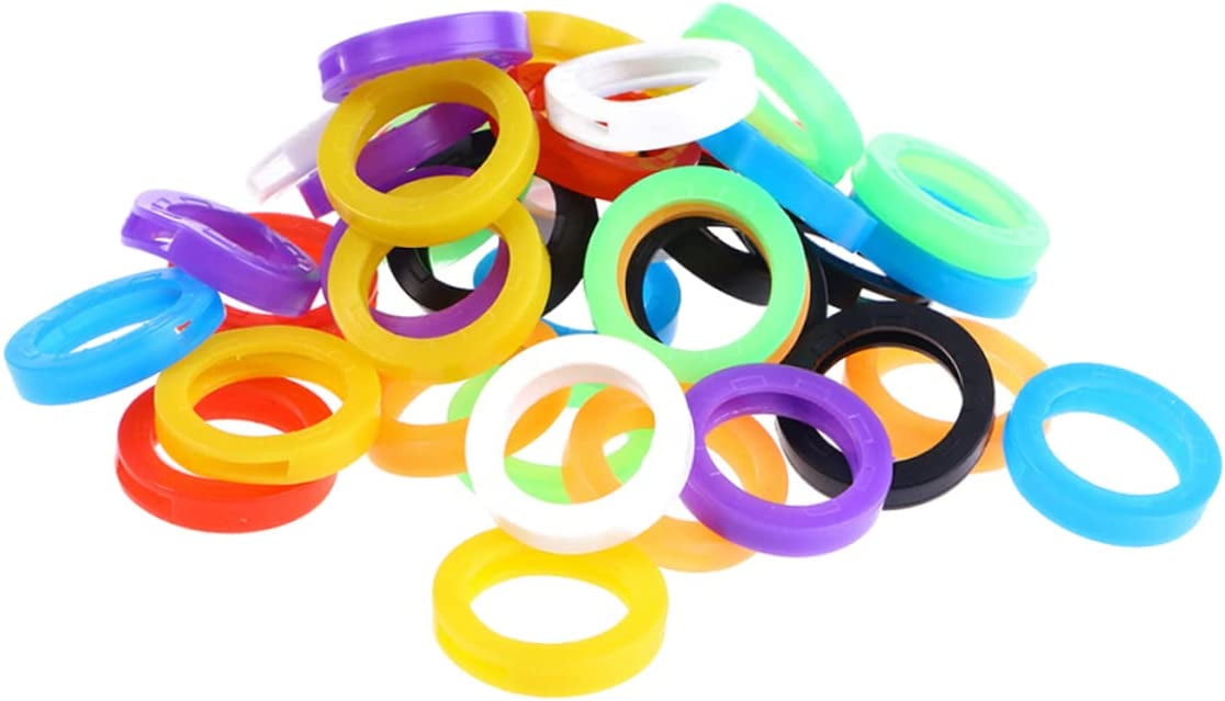 120pcs Key Identifier Caps Key Markers Key Cover Car Key Colored Tabs ...