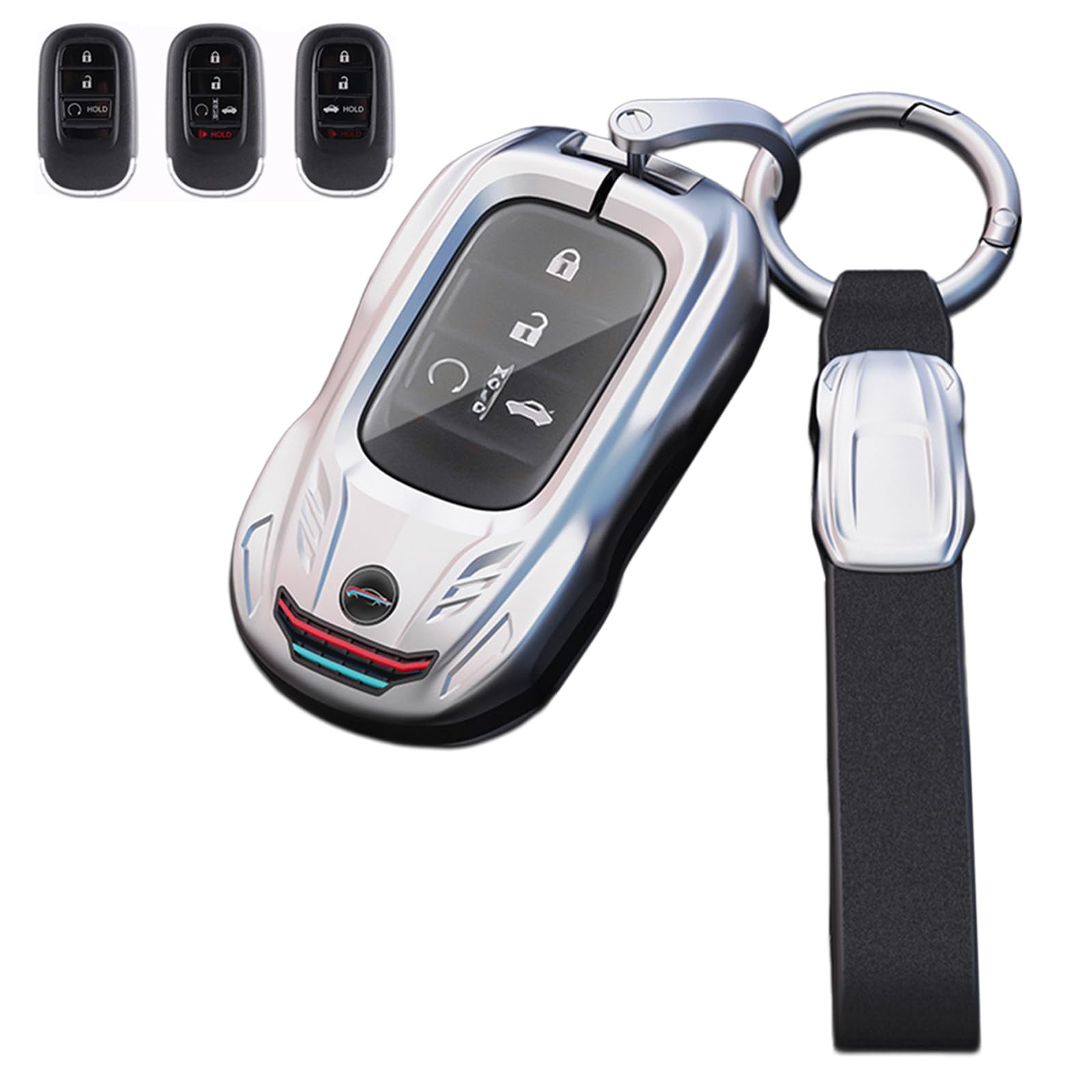 Key Cover Case, Sports Style Zinc Alloy Key Fob Case Holder Shell ...