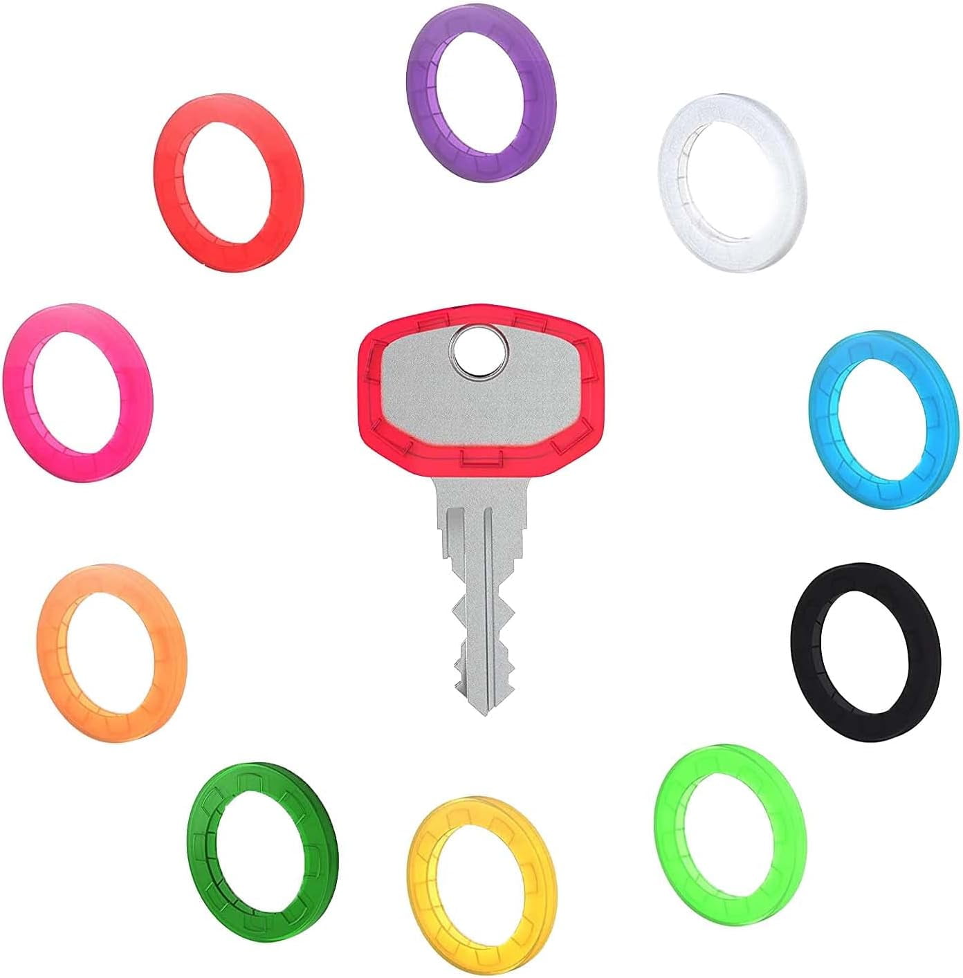 Key Covers Caps, 12Pcs Key Colour Caps Key Identifier Caps Round Key ...