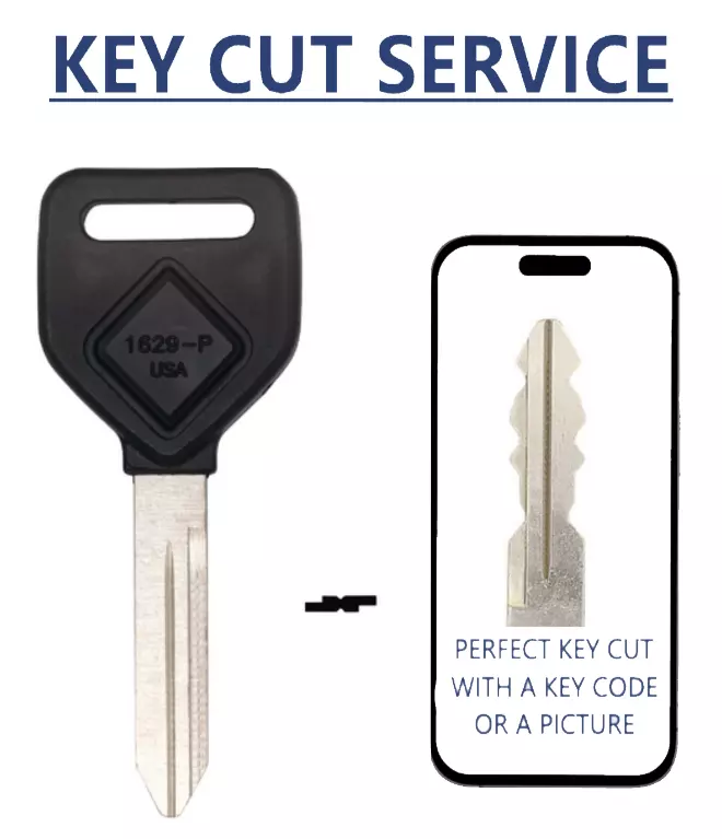 Key Cut + ILCO 1629-P Key Blank Fits Freightliner & International ...
