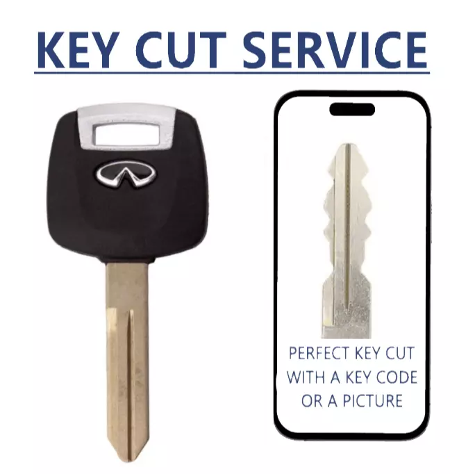 Key Cut + New N104 Transponder Chip (46) key FX35 FX45 G35 2003-2008 ...