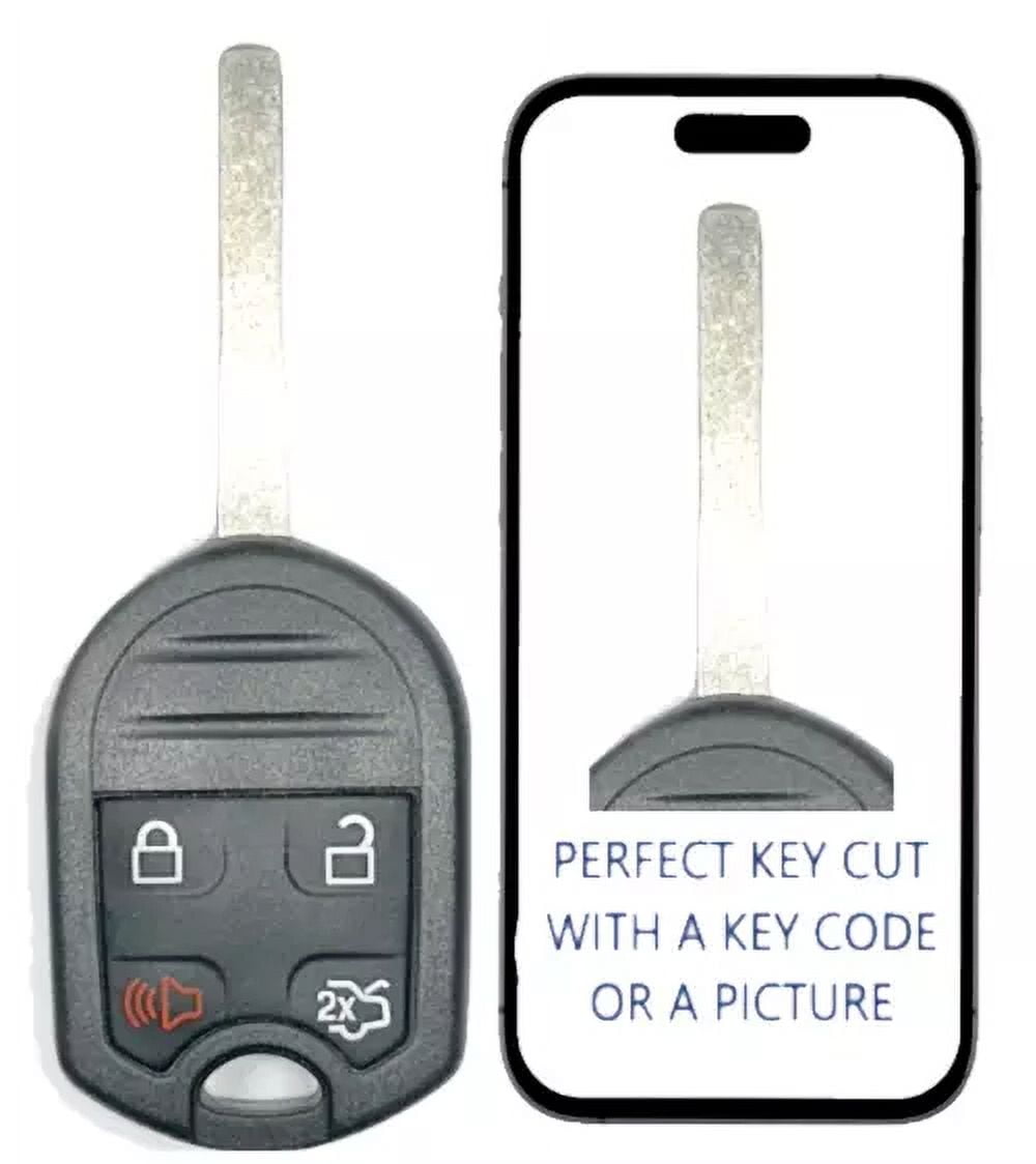 Key Cut New Remote Key for Ford Fiesta 2012-2019 PN:164-R7976 ...