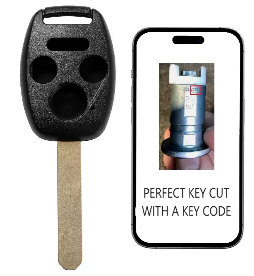 Key Cut Service + 4 Button Remote Key Shell Case for Honda 2003 - 2014 ...