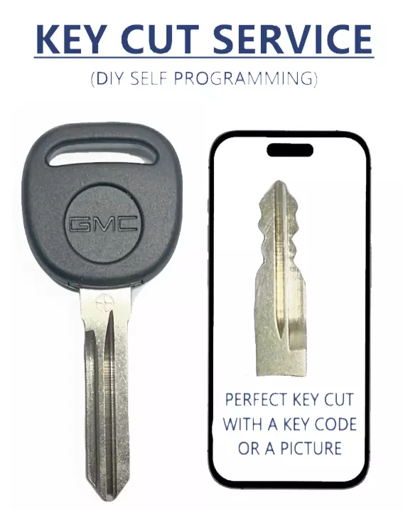 Key Cut Service + B111 PT GMC Chipped Key 46 GM Circle+ - Walmart.com