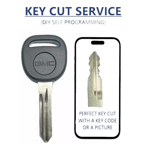 Key Cut Service + B111 PT GMC Chipped Key 46 GM Circle+ - Walmart.com