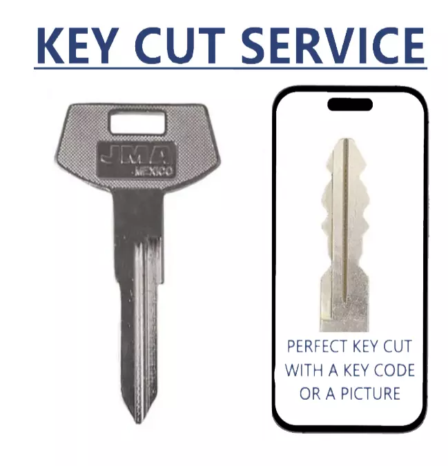 Key Cut Service + GM B68 / P1099 Mechanical Key Double-Sided (JMA GM-22 ...