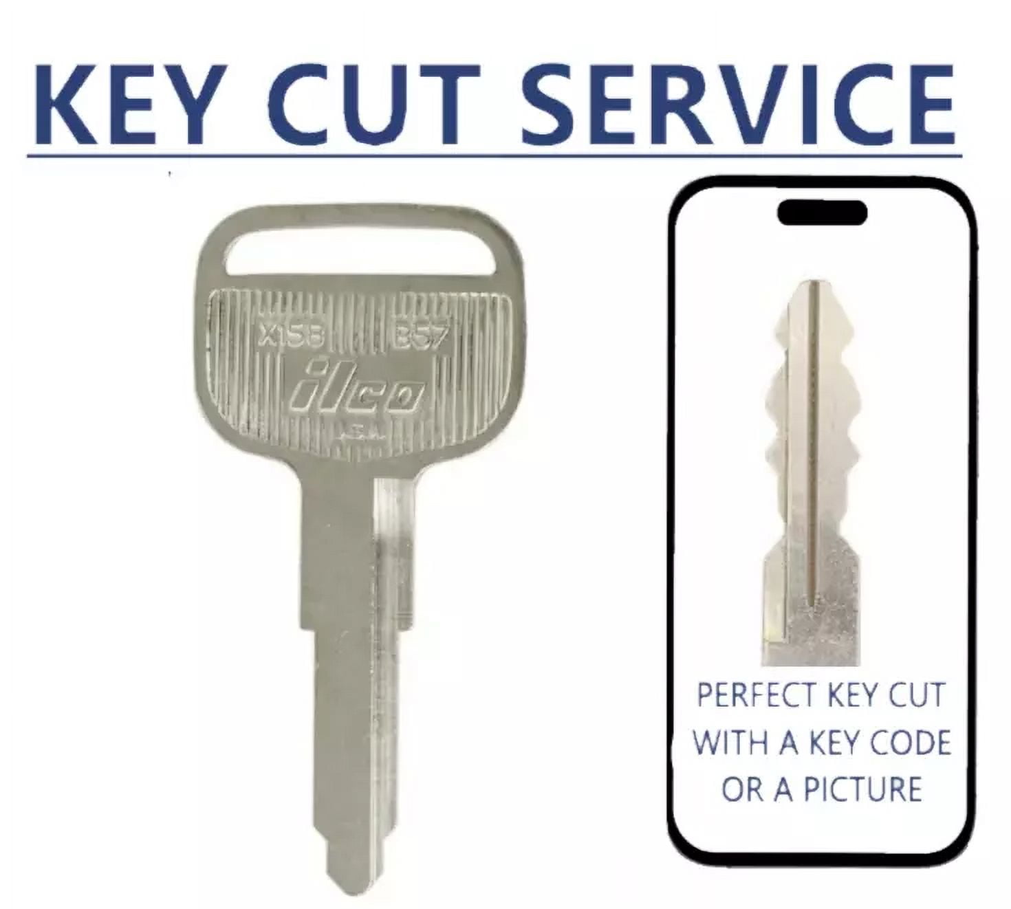 Key Cut Service + Ilco - X158 / B57 / ISU2 Chevy - GMC - Isuzu - Key ...