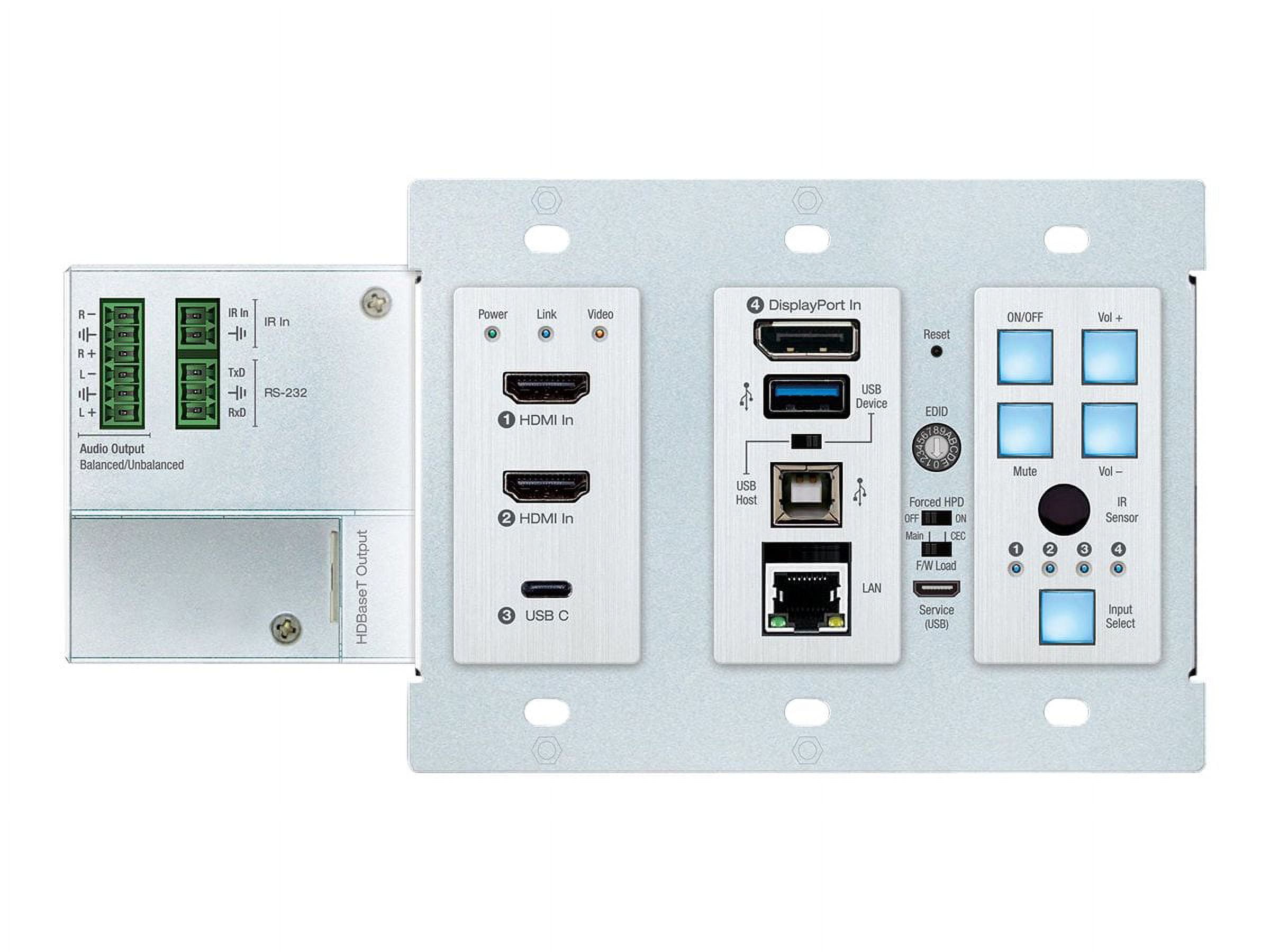 Key Digital KD-X4X1WUTX Transmitter - Video/audio/infrared/USB/serial ...