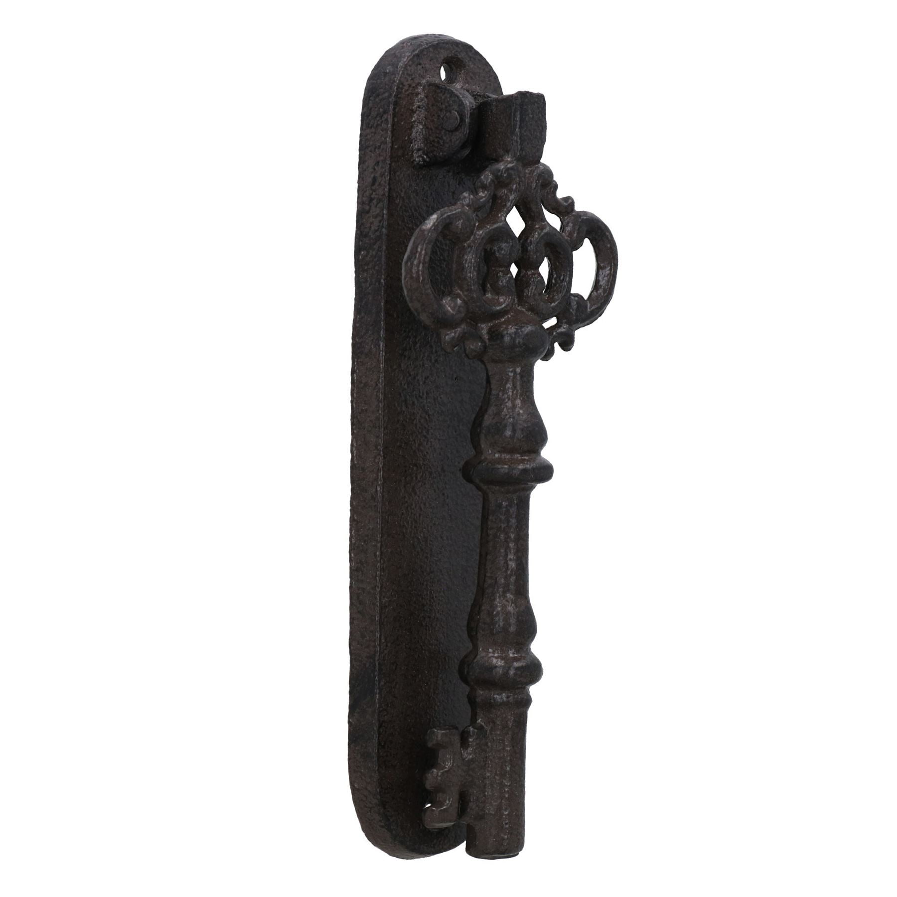 Key Door Knocker Bell Ringer Cast Iron Garden Tool Shed House Decor ...