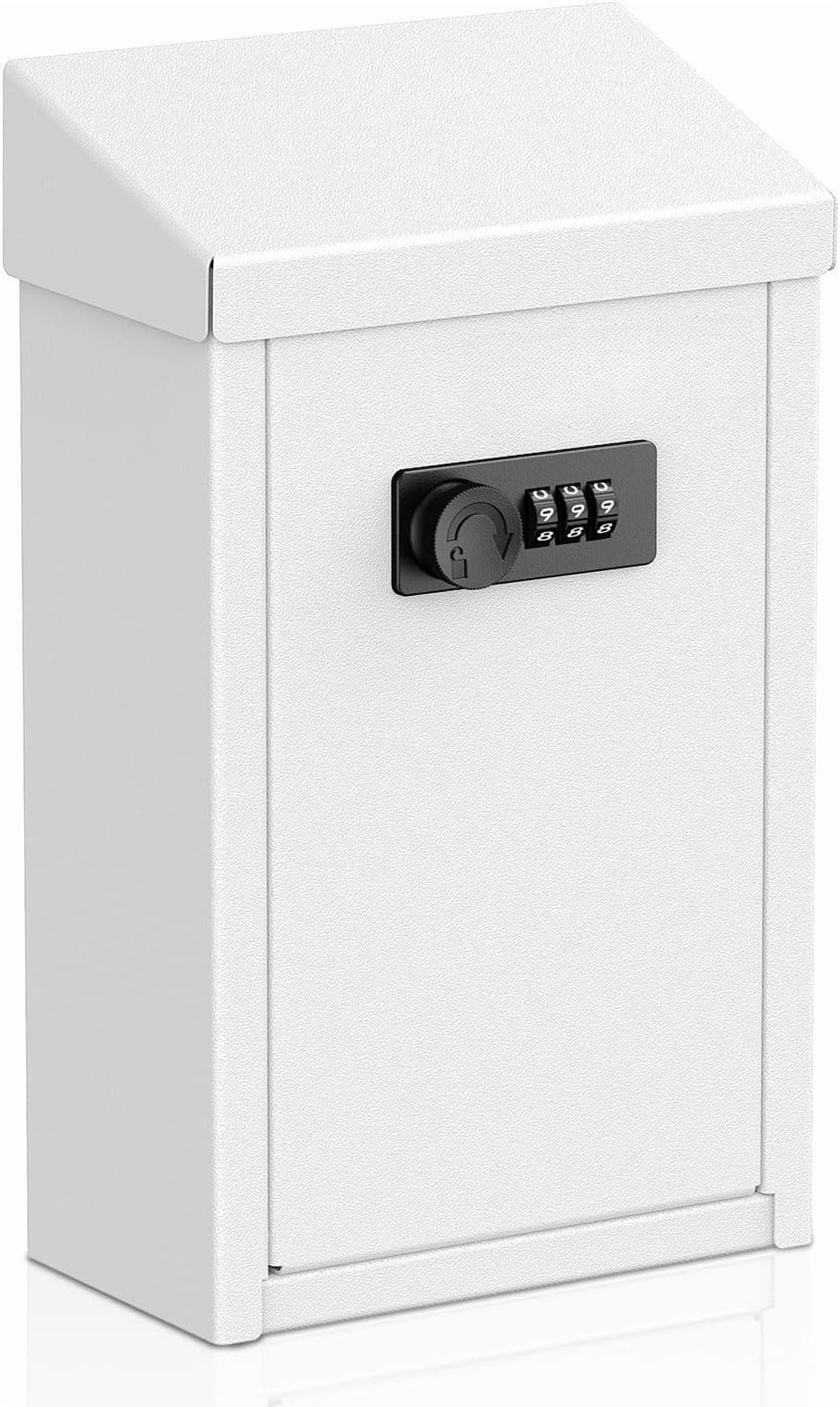 Key Drop Box for Outside, Donation Boxes White Collection Box with ...