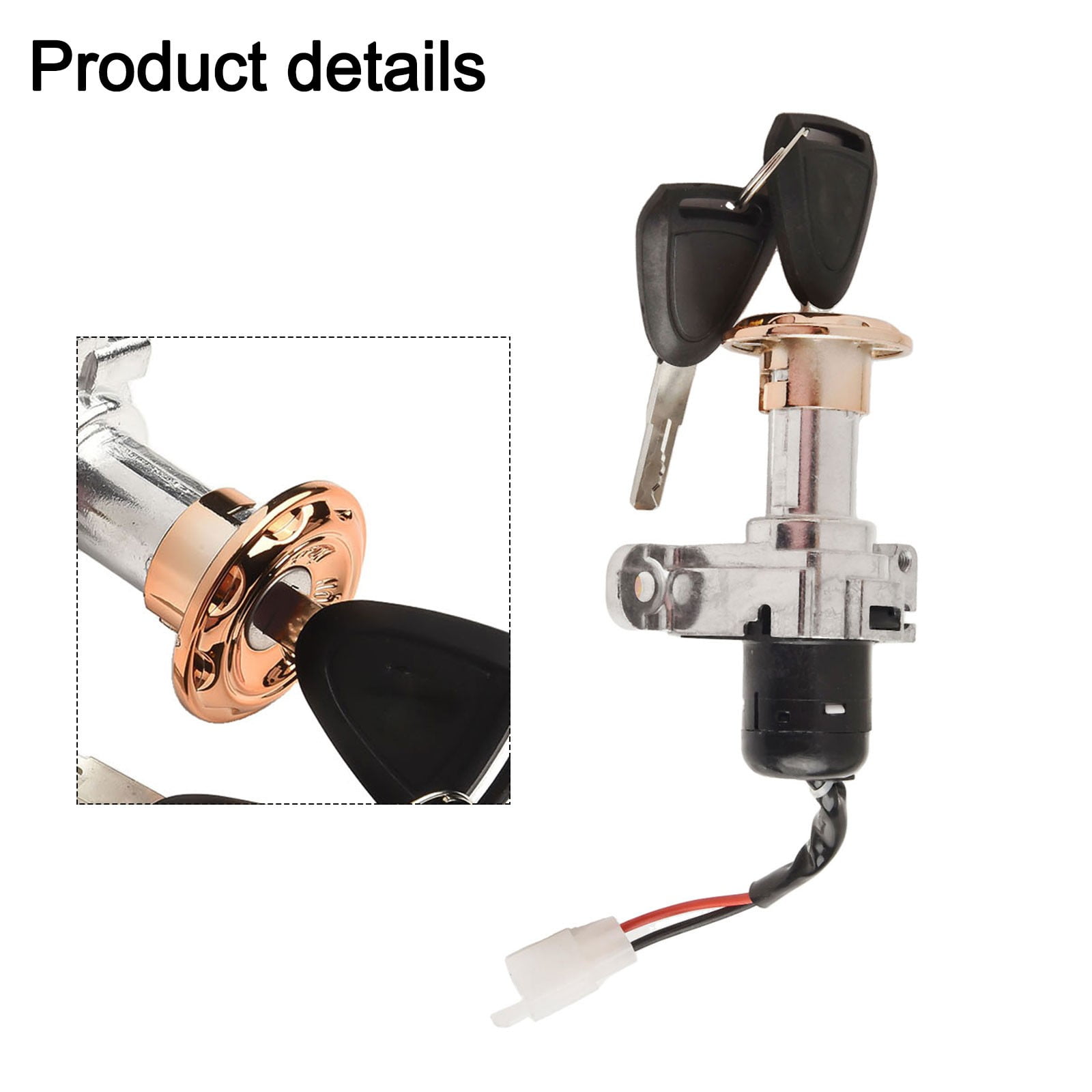 Key Ebike Switch 2/4 Wire Position for Electric Scooter E-Bike Lock+Key ...