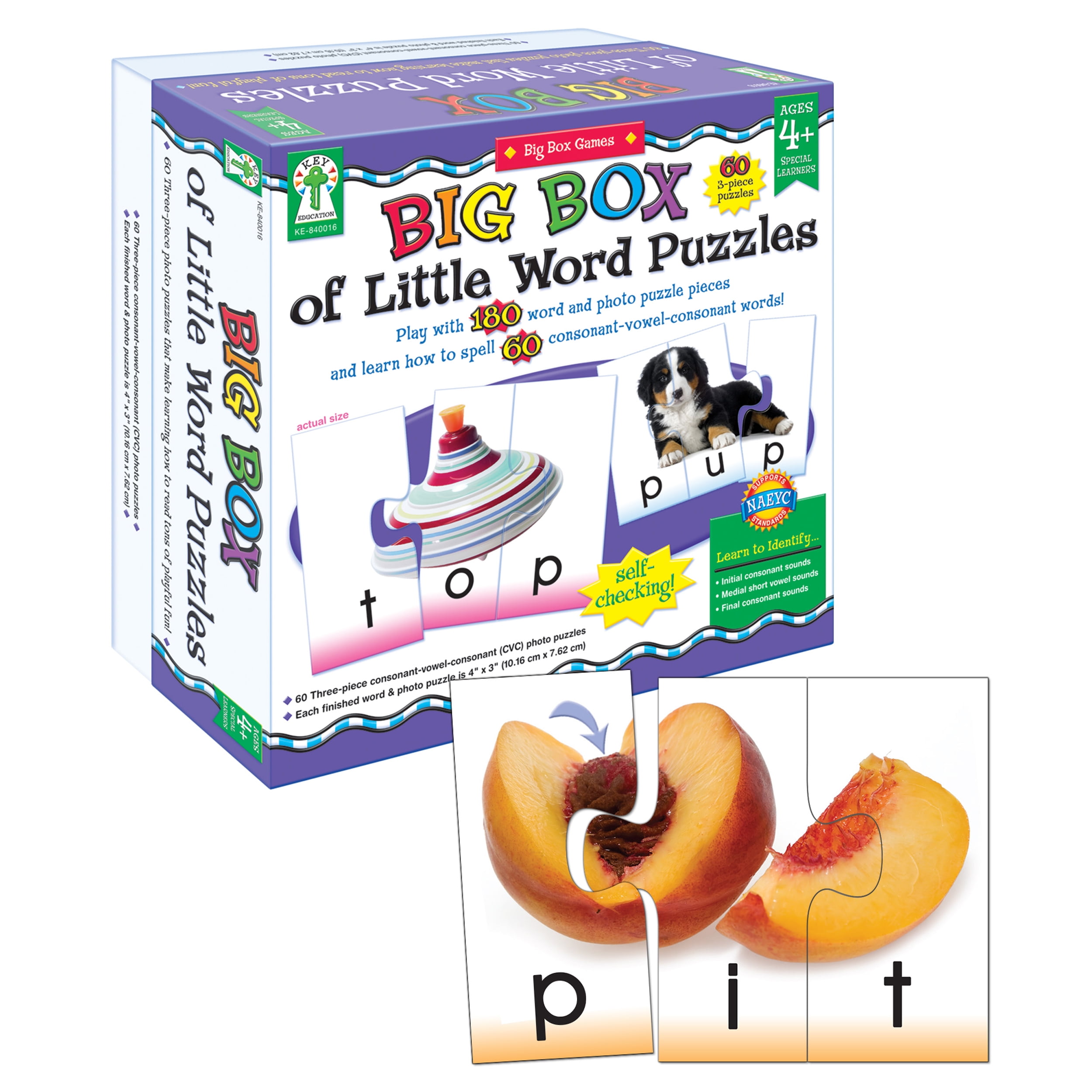 Key Education Big Box of Little Word Puzzles Puzzle (180 puzzles pieces ...