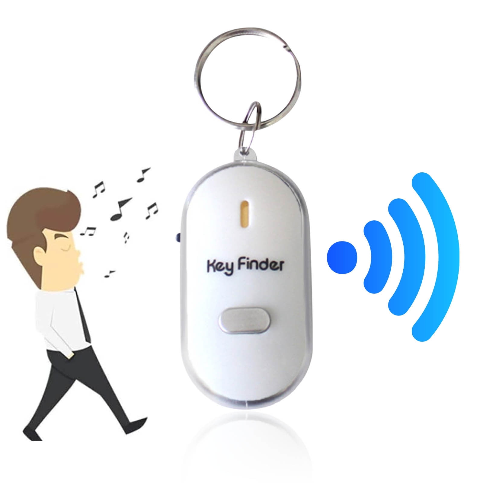 Key Finder, Wireless Key Tracker Locator with LED Light, Remote Finder ...