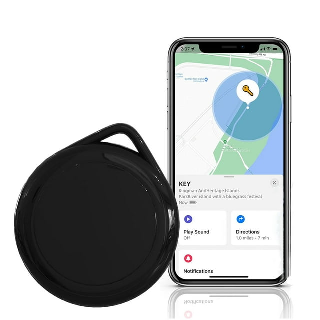 Key Finder, Works with Apple Find My (iOS Only), Replaceable Battery ...