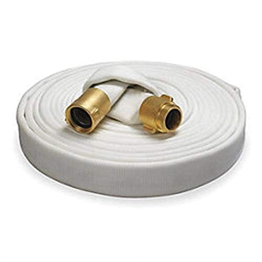 Key Fire Rack & Reel Fire Hose, White, 1-1/2" ID, 75 feet, 500 PSI ...