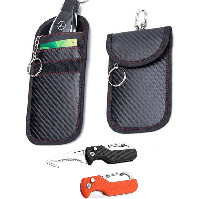 Key Fob Bag (2 Pack) with Multi-Purpose EDC Tool Kit (2 Pack), Key Fob ...