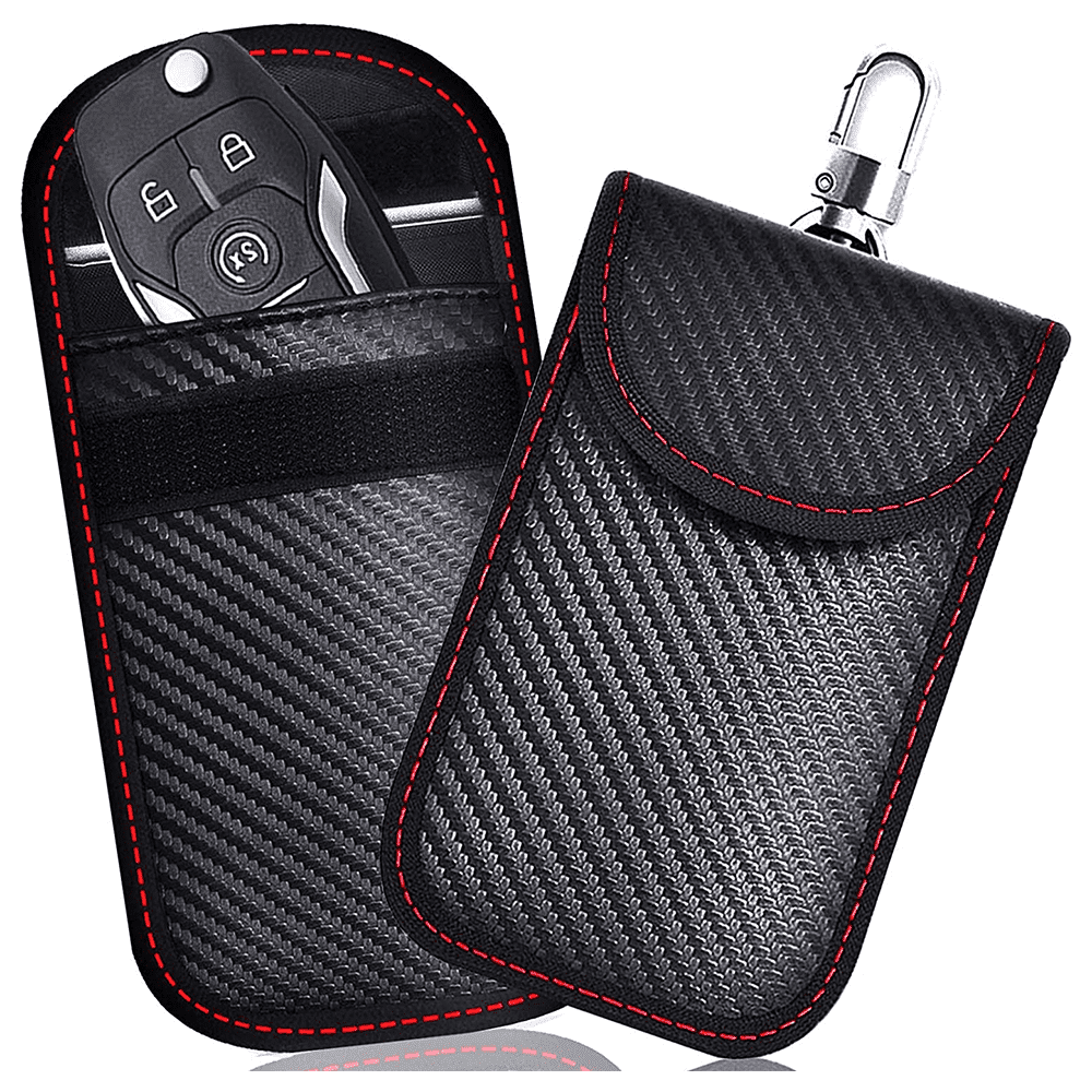 Key Fob Bag(2 Pack), Signal Blocking Key Fob case, RFID Key Fob ...
