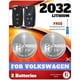 Key Fob Battery CR2032 for Volkswagen (VW) (2 Pack) - Remote Key ...