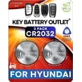 Key Fob Battery for Hyundai CR2032 (2 Pack) - OEM Remote Battery ...