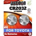 Key Fob Battery for Toyota Replacement Kit - CR2032 3V Lithium ...